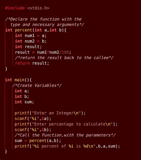 Whats The Code — How To Code Passing An Argument In C Language
