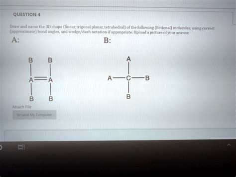 solved question uata and name the 3d shape linear trigonal planar