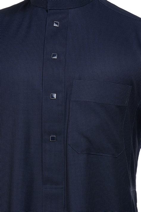 Thobe Winter Navy Blue Men Alshiaka Store
