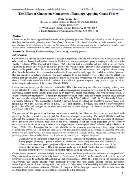 cahos theory pdf pdf chaos theory theory