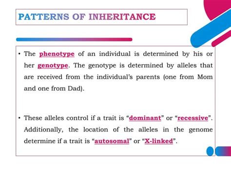 4 Unit I Chromosomal Aberrations Patterns Of Inheritance Pptx Genetics Science