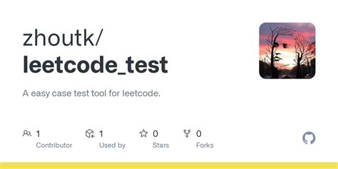 GitHub Zhoutk Leetcode Test A Easy Case Test Tool For Leetcode