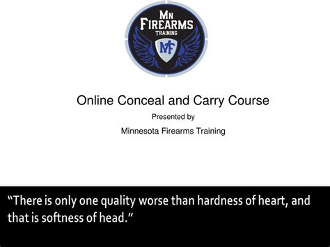 Ppt Online Conceal And Carry Course Presented By Minnesota Firearms