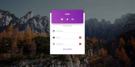 Bootstrap Material Design Login Page Template Web Design User Experience Portfolio Template