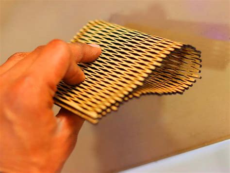 Laser Cut Living Hinge Patterns Flexible Living Hinge Template