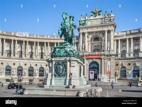 Austria Vienna Hofburg Palace Heldenplatz Heroes Square With