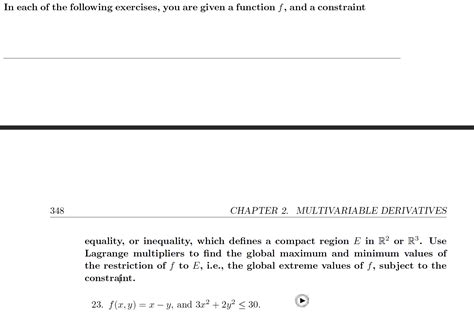 solved in each of the following exercises you are given a