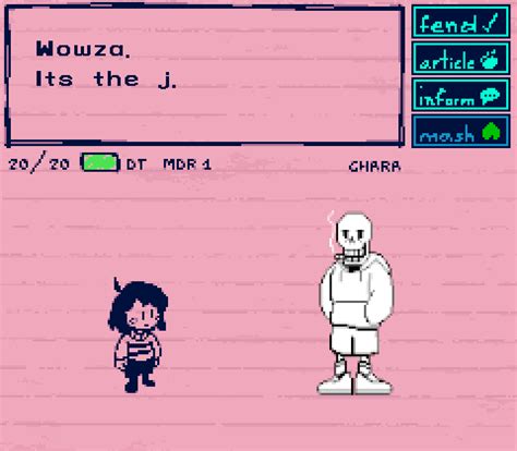 Weird Connceptual Battle Menu For Underswap R Undertale