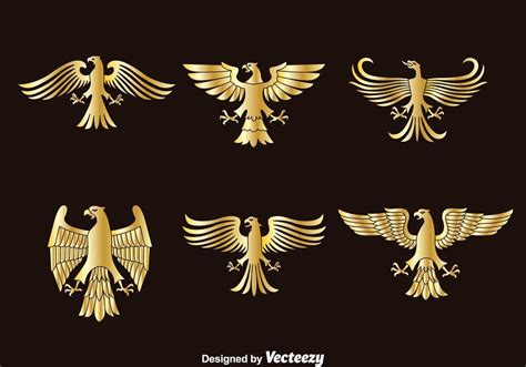 Golden Eagle Vector Art Icons And Graphics For Free Download