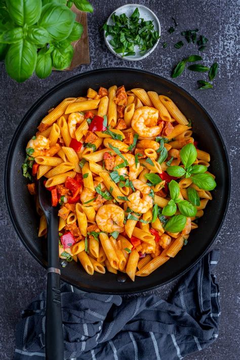 Easy Chorizo And Prawn Pasta Easy Peasy Foodie