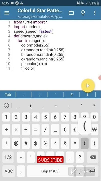 Python Turtle Colorfull Star Pattern Coding With Retech Aerographic Youtube