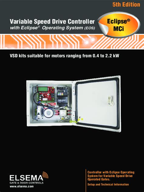 Fillable Online Variable Speed Drive Controller Eclipse Mci Fax Email Print Pdffiller