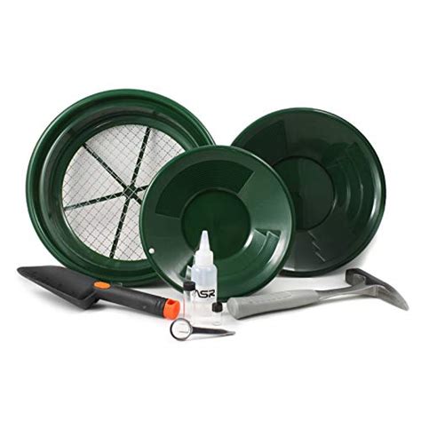 Asr Outdoor 9pc Gold Prospecting Recovery Kit With 12 Classifier Screen And Rock Pick Hammer