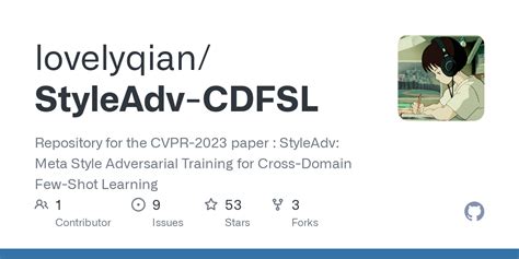 Github Lovelyqianstyleadv Cdfsl Repository For The Cvpr 2023 Paper
