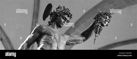 Perseus With The Head Of Medusa Loggia Della Signoria Florence Italy