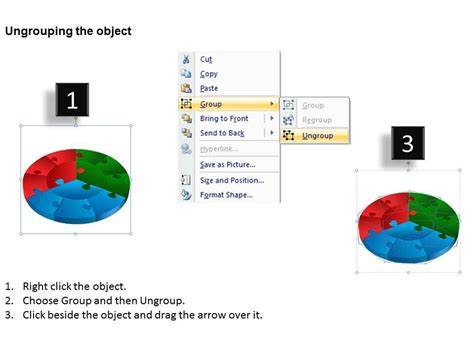 Circular Jigsaw Puzzle Circular Diagram Flowchart Process Diagram Style PowerPoint Slide