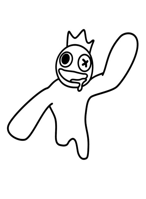 Målarbild Grön Från Rainbow Friend Skiv Ut Gratis På