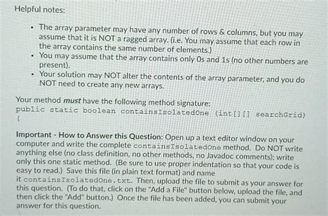 Solved Write A Static Method That Will Accept A 2d Integer