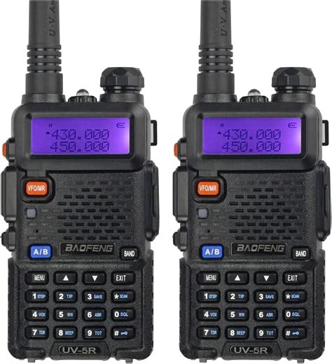 Amazon Com BAOFENG UV R Two Way Radio Handheld Ham Radio Dual Band Walkie Talkie R PACK