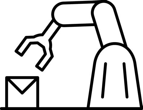 Robotic Arm Line Icon 36612181 Vector Art At Vecteezy