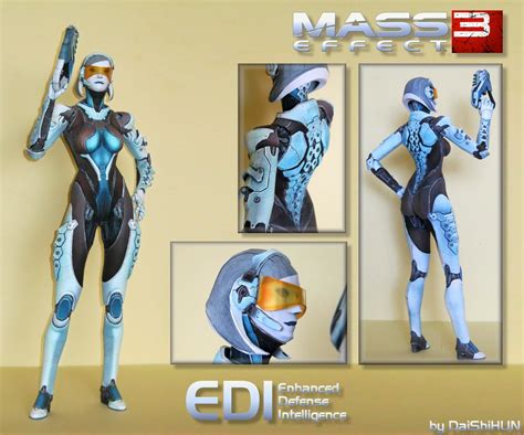 Mass Effect 3 Edi Papercraft Papercraft Paradise Papercrafts