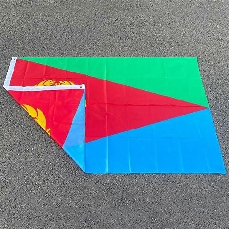 Aerlxemrbrae Custom Eritrea Flag Banner 90x150cm Polyester Hanging Eritrean National Flags For
