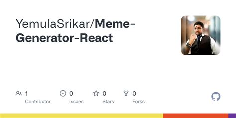 GitHub YemulaSrikar Meme Generator React