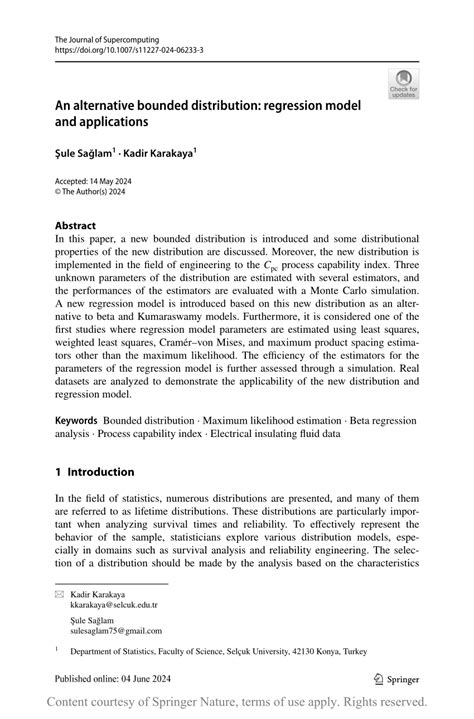 Pdf An Alternative Bounded Distribution Regression Model And