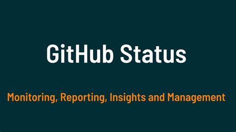 github status monitoring with our guide ecowebx