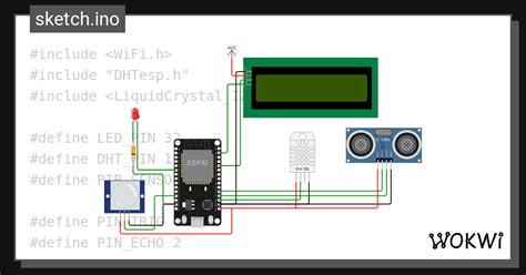 ESP DHT PIR Sensors Wokwi ESP STM Arduino Simulator