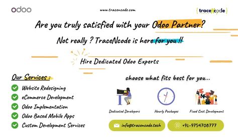 How Odoo Can Boost Your Business With Tracencode Technologies Satish S Odoo Partner Web Dev