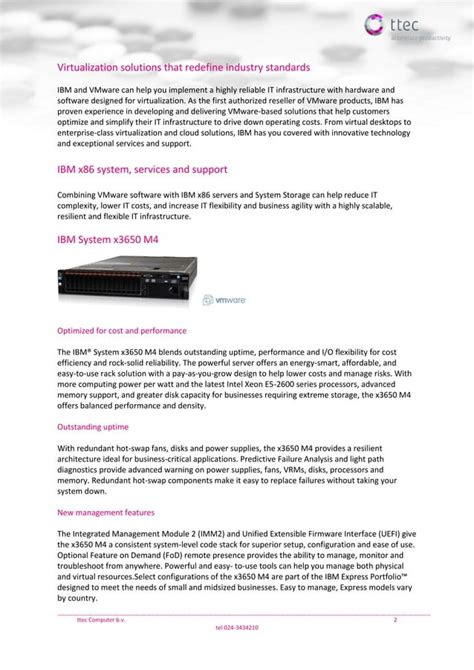 Vmware Certified IBM Servers PDF