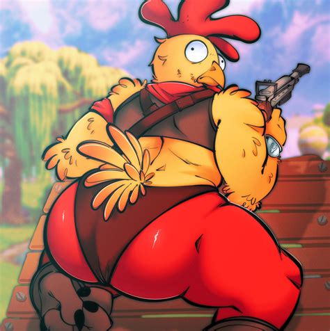 Rule 34 Anthro Ass Avian Big Ass Big Butt Chicken Clothed Clothing