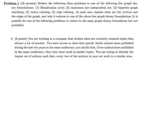 Solved Problem 1 18 Points Reduce The Following Three