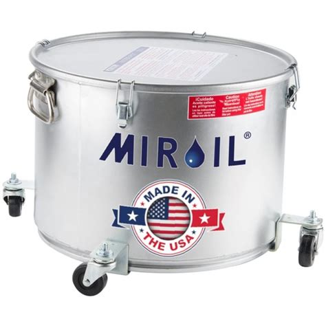 7 Gallon Oil Disposal Caddy With Caster Wheels Usa Made Deep Fryer