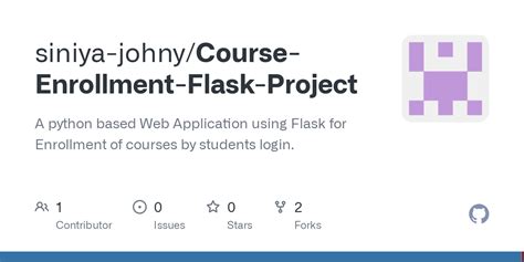 Github Siniya Johnycourse Enrollment Flask Project A Python Based