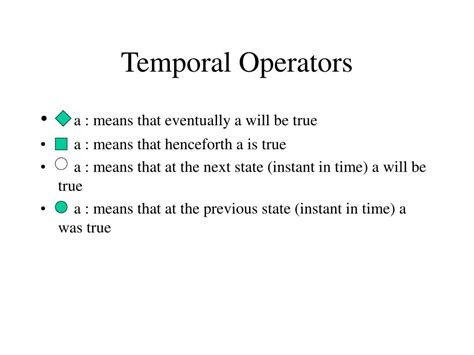 Ppt Temporal Specification Powerpoint Presentation Free Download