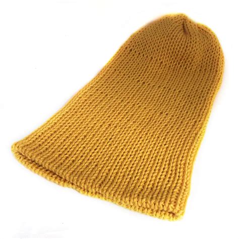 The Mustard Yellow Cotton Beanie Handmade With 100 Soft Etsy Uk