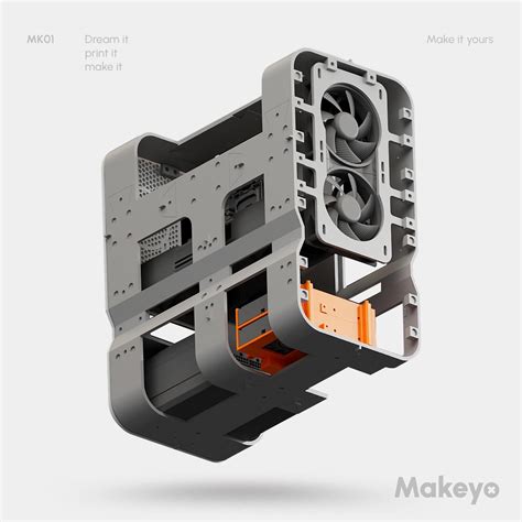 3d Printed Pc Case Mini Itx And Micro Atx Tower Makeyo Design Etsy