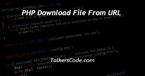 PHP Download File From