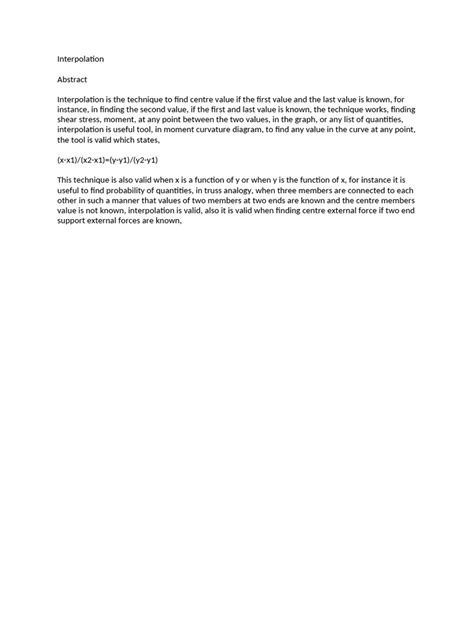 Interpolation Pdf