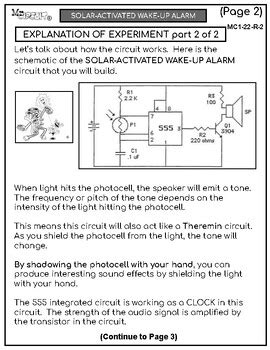 Mr Circuit Exp Build A SOLAR ACTIVATED WAKE UP ALARM CIRCUIT