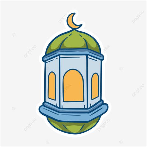 رمضان فانوس الكرتون ملصقا فانوس رمضان دين الاسلام فانوس Png