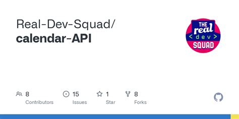 github real dev squad calendar api