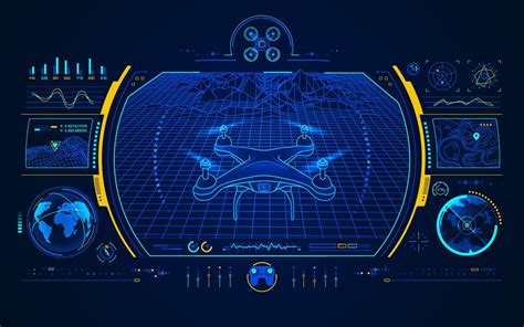 Drone Technology Interface 12700897 Vector Art At Vecteezy
