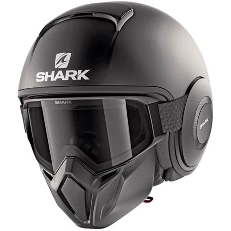 SHARK Street-Drak Blank Black Mat Helmet · Motorama