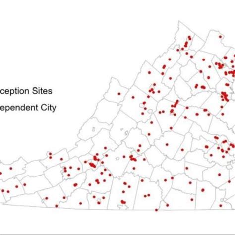 Candidate Exception Sites In Virginia As Of September 2016 Download Scientific Diagram