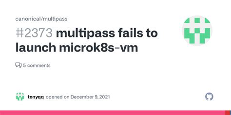 Multipass Fails To Launch Microk8s Vm · Issue 2373 · Canonical