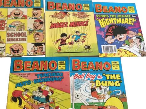 1990s Very Rare Vintage Beano Comic Library Issue 6 117 151 331 And 337 Eur 2913 Picclick It