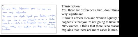 Example Of Reasoning For Equal Gender Effects Activity B Download Scientific Diagram